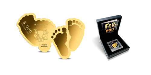 Magyar Éremkibocsátó Kft. - Ajándék - Baba született érme - Arany ...